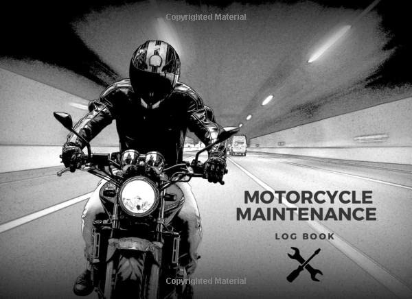 Motorcycle Maintenance Log Book: Repair Log Book Journal, 8.25" x 6 ...
