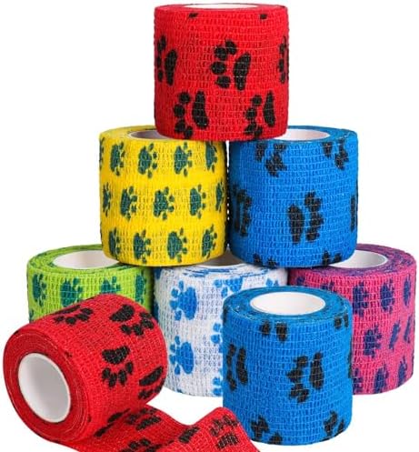 Self Adhering Bandage - Injury Wrap Tape for Dogs - Pack of 6 ...