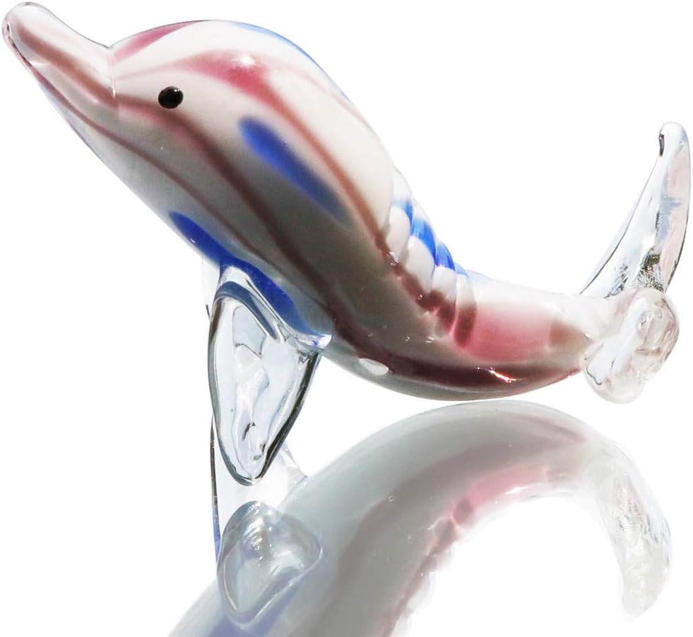 Amazon.com: Waltz&F The Dolphin Figurine Mini Animal Collectible Statue ...