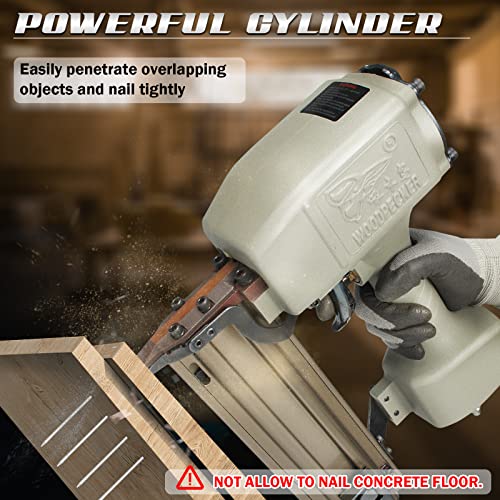 WOODPECKER ST64 14 Gauge Pneumatic T Nail Gun, Heavy Duty Concrete T ...