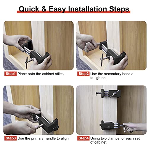 Cabinet Installation Clamps,WMLBK Cabinet Claw 2Pcs Face Frame Clamp ...