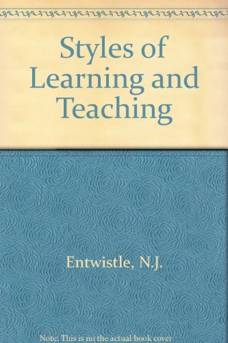 Buy Entwistle ∗styles∗ Of Learning & Teaching – An Int Gratout Etc ...