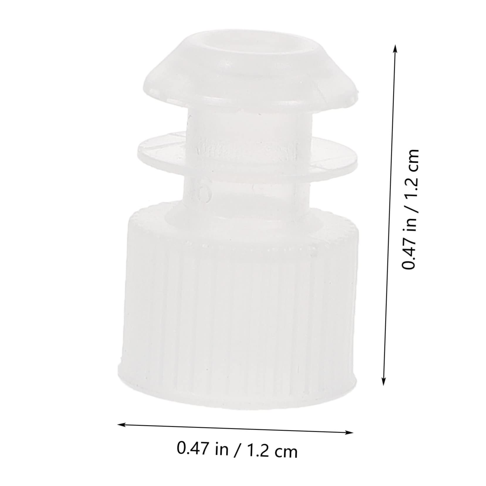 Test Tube Plug Waterproof Anti High Temperature White Solid Rubber