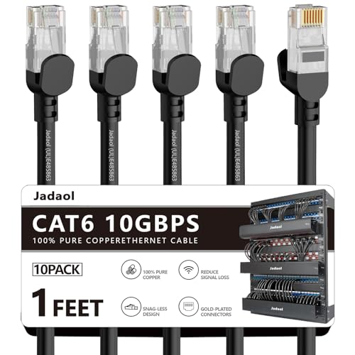 Jadaol Cat6 Ethernet Cable, Outdoor&Indoor, 10Gbps Supports Cat8 Cat7 ...