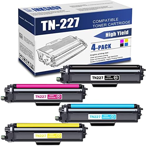Amazon.com: TN227 Compatible TN-227BK TN-227C TN-227Y TN-227M High ...