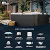 Amazon.com : MSpa Square Hydro Jets Bubble Spa with Hard Exterior ...