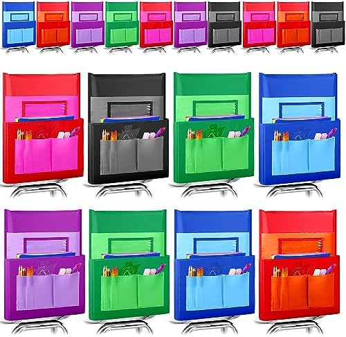 Amazon.com: Tisancy 18 Pcs Student Chair Pockets Classroom Chair Bag ...