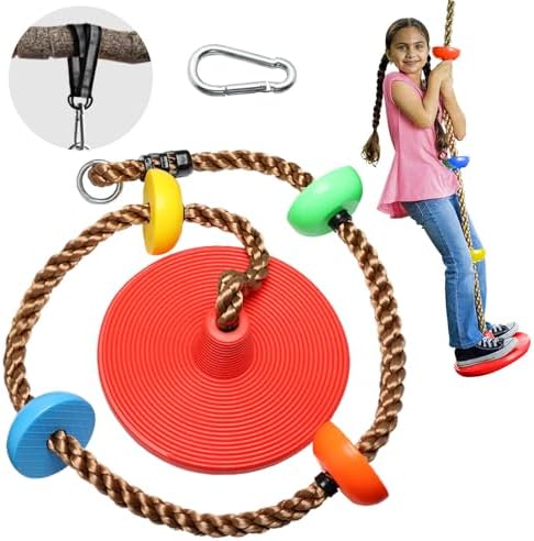 Amazon.com: Kids Climbing Rope Tree Swing Sets with Platform Outdoor ...