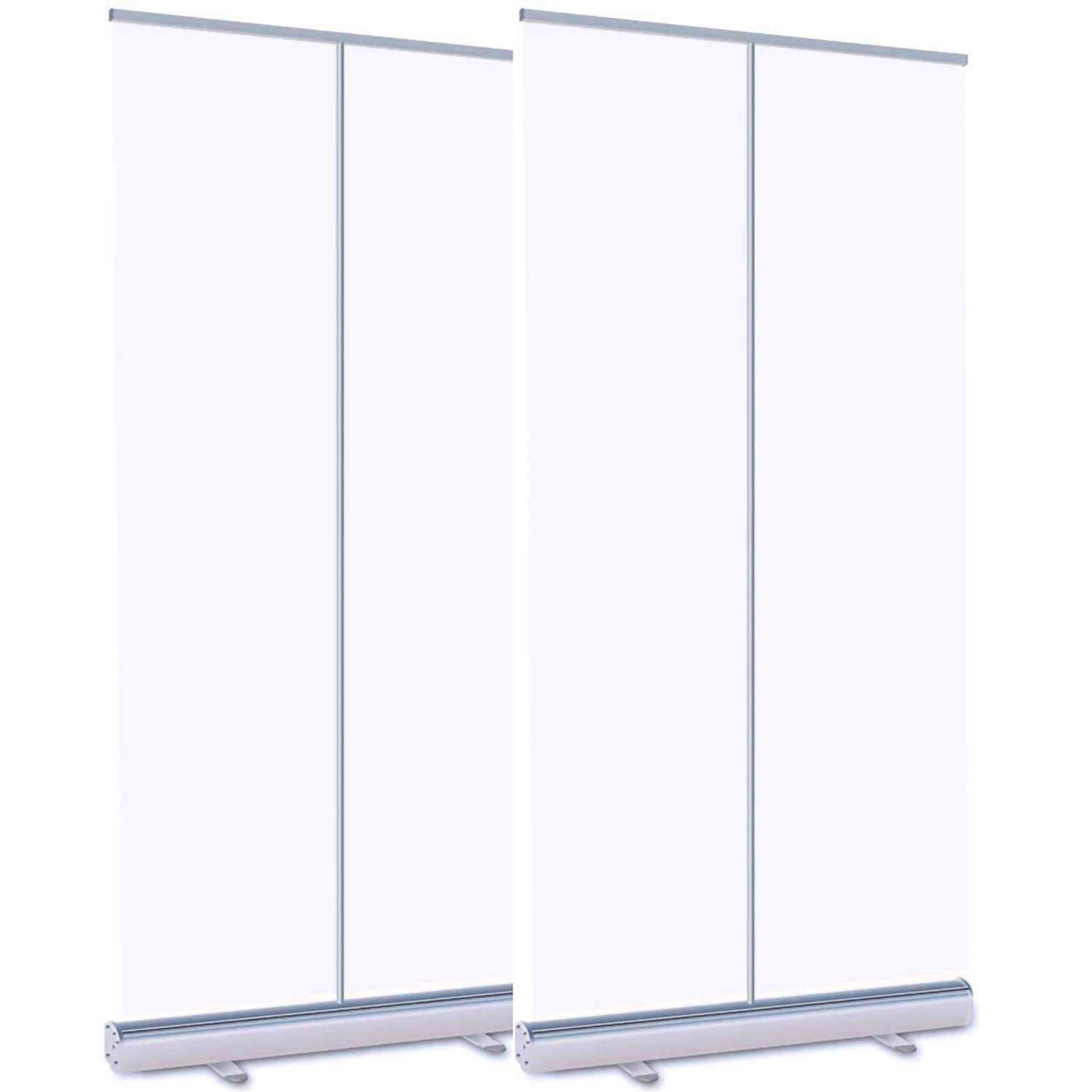 Transparent Pull Up Banners 24x63in Clear Roller Banner Screens Social ...