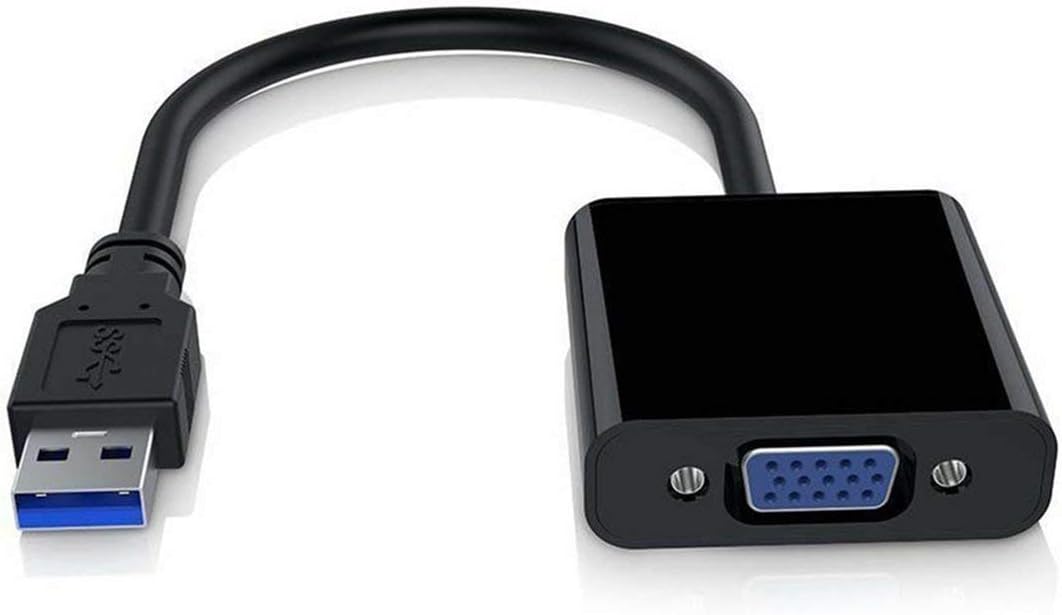 USB-VGA外付けマルチディスプレイアダプタ USB 2.0 A オス-VGA アナログRGB 高密度D-Sub15ピン メス グラフィック ...