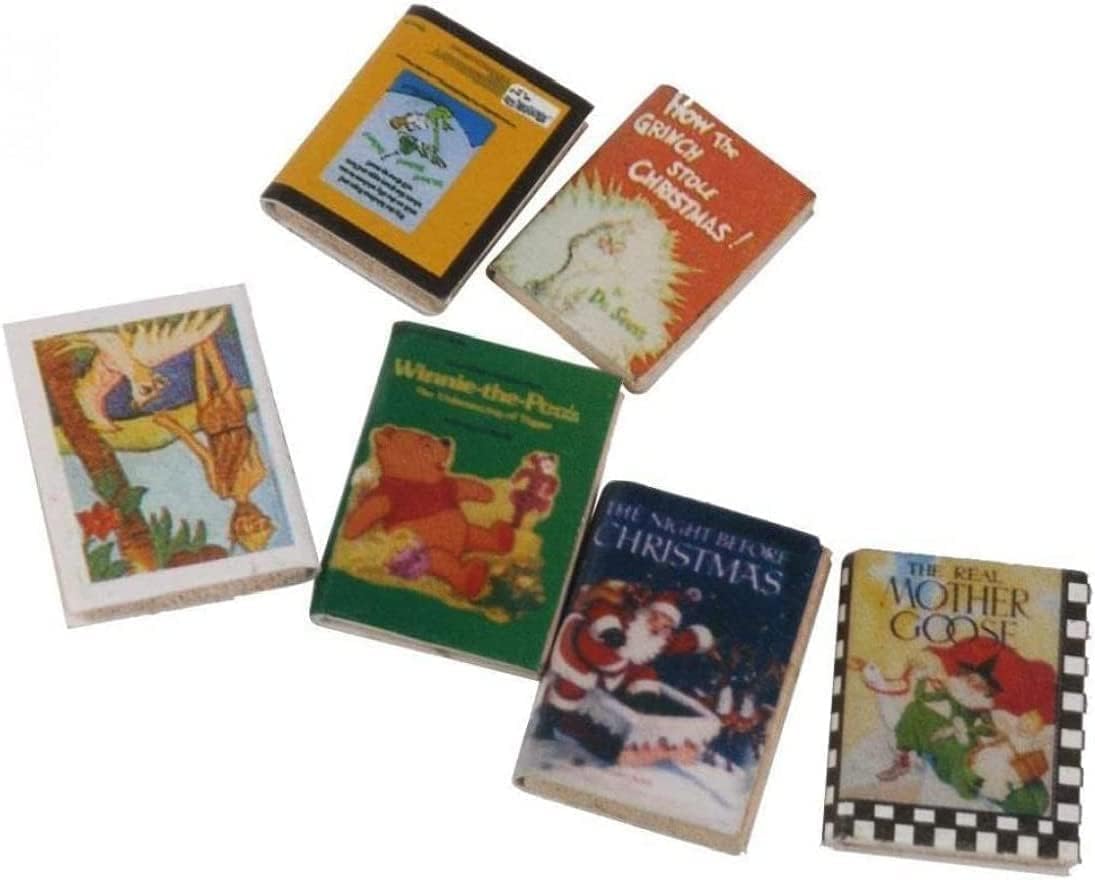 6 mini libros de Ature 112, modelo de libro de adornos en miniatura ...