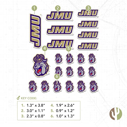 Snapklik.com : James Madison University Sticker Dukes JMU Stickers ...