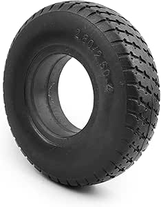 Amazon.com: 9 inch off-road solid tires for scooter mountain skateboard ...