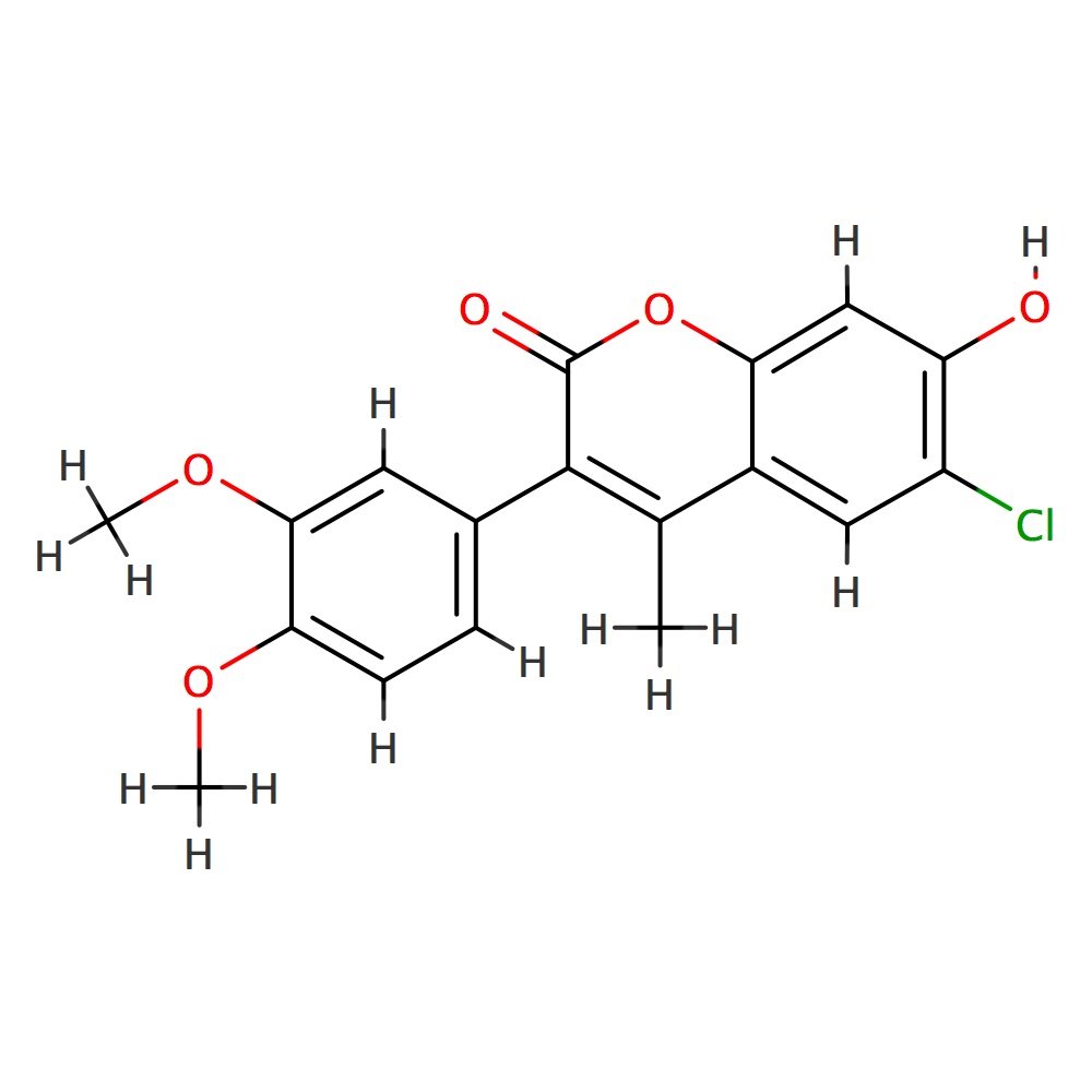 6 CHLORO 3 3 4 DIMETHOXYPHENYL 7 HYDROXY 4 METHYLCOUMARIN 100 Mg 6-chloro-3-3-4-dimethoxyphenyl-7-hydroxy-4-methylcoumarin-100-mg