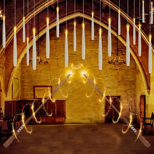 Amazon.com: 20 Pack LED Floating Candles with Wand Remote, Flickering ...