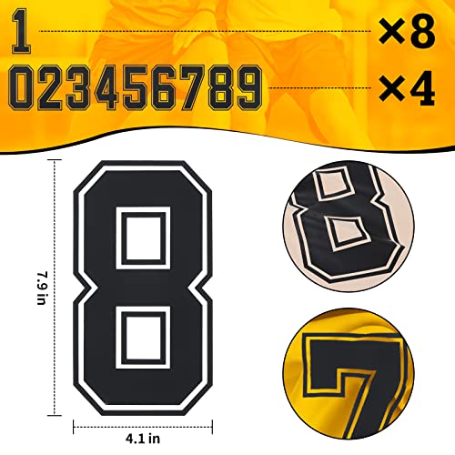 Snapklik.com : 44 Pieces Iron On Numbers, Jersey Heat Transfer Numbers ...