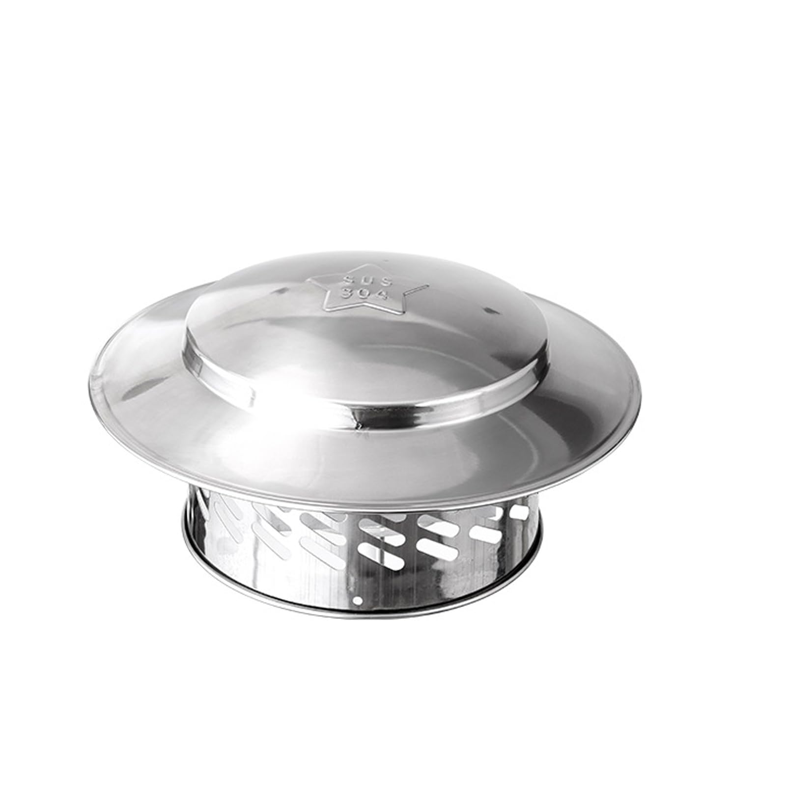 6" Round Chimney Cap, Tapered Top Chimney Cap with Screen, Easy ...