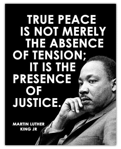 Amazon.com: Inspirational Martin Luther King Poster: "True Peace is not ...