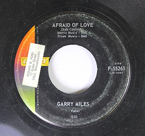 GARRY MILES 45 RPM AFRAID OF LOVE / LOOK FOR A STAR - Amazon.com Music
