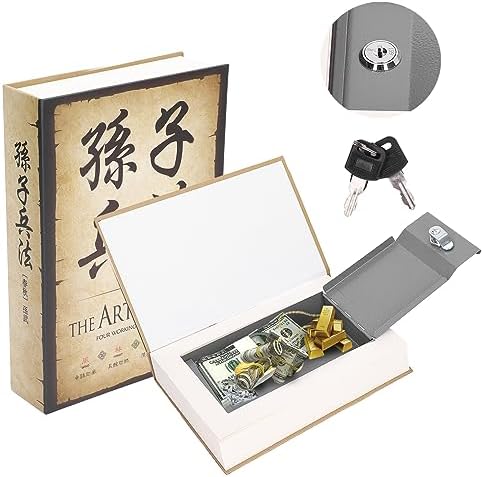 Diversion Book Safe Storage Box(8.7 x 5.9 x 1.7in) With Security ...