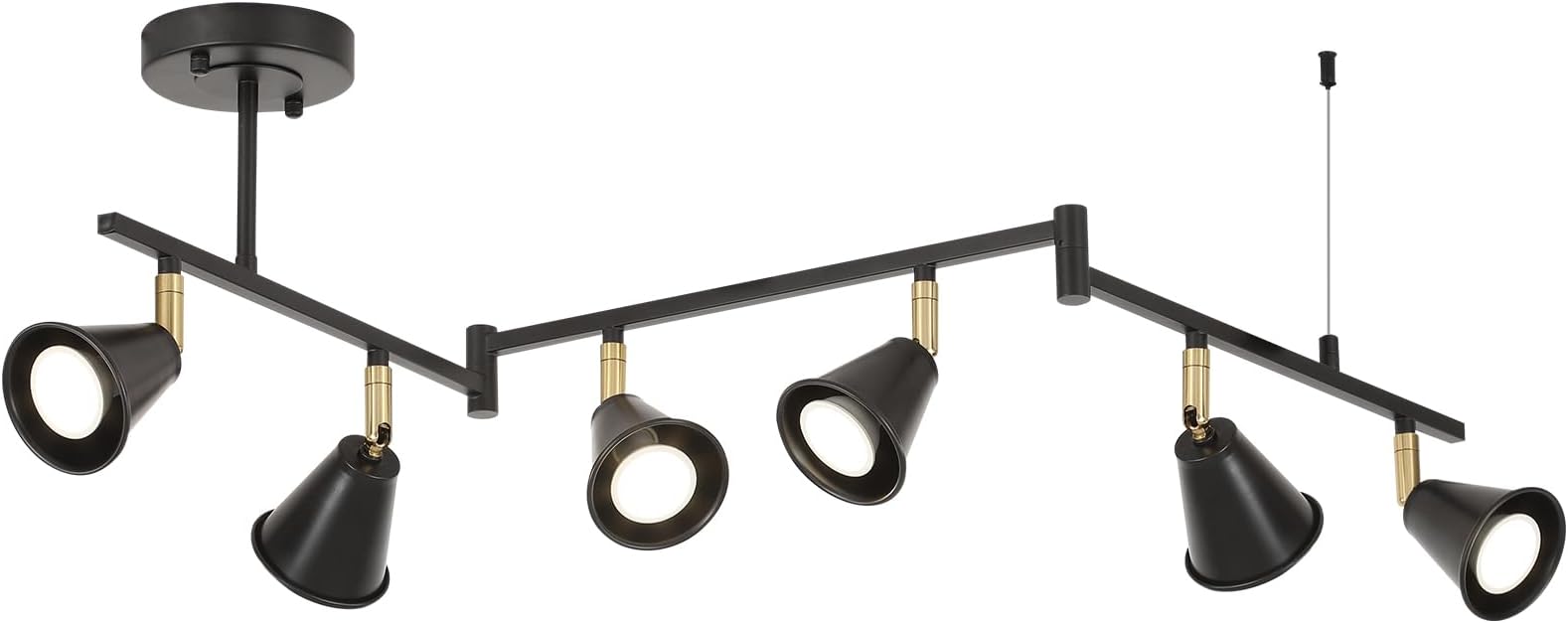 Tianyo Elec Flexible Rail Track Lighting Kit, 10 Ft - 3x40 Hand ...