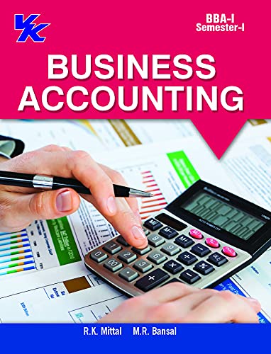 Buy Business Accounting BBA 1st Year Semester-I KUK University (2020-21 ...