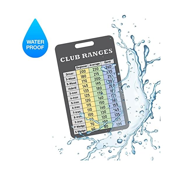 Golf Club Range Chart Card (Made in USA) – basoll.com