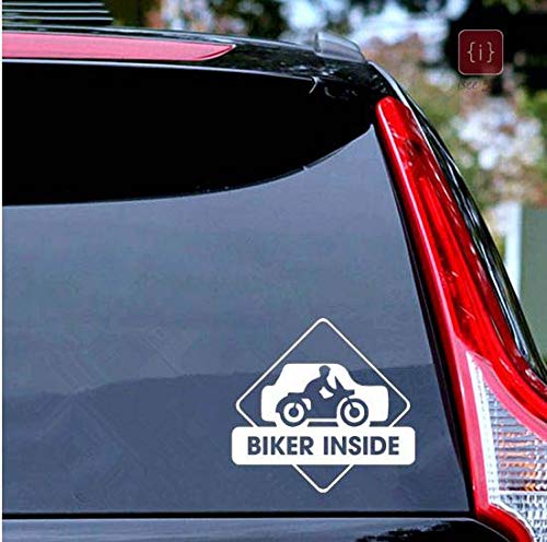 ISEE 360® Biker Inside car stickers for Rear Glass,Windows,Bumper ...