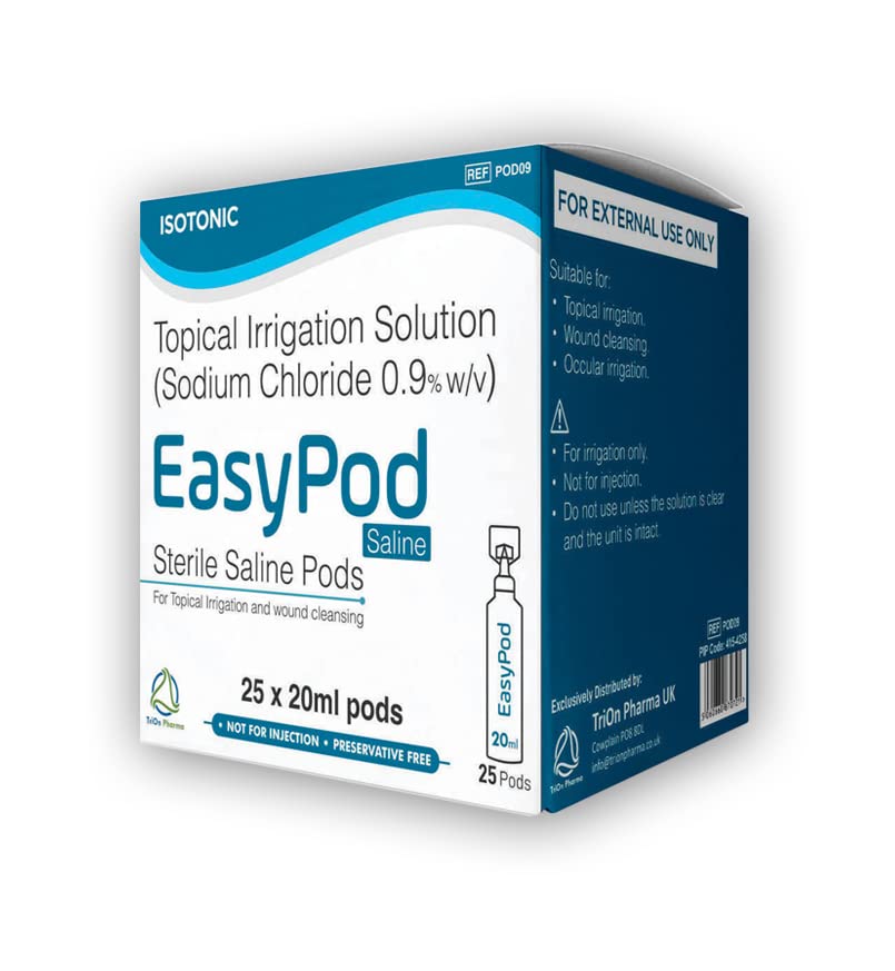 Buy EasyPod Sterile Saline Pods | Eye Wash | Wound Cleansing | Topical ...