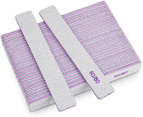 Amazon.com : Nail File 15PCS Reusable Double Sided Emery Board 80 ...