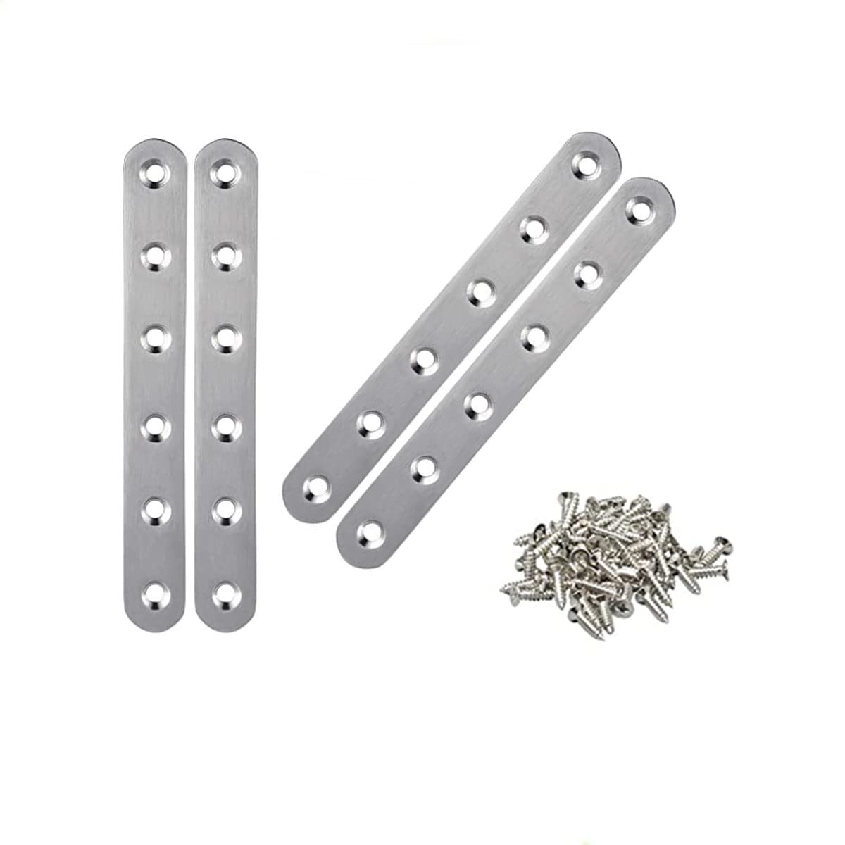 Amazon.com: Stainless Steel Straight Brace, 4PCS Flat Straight Braces ...