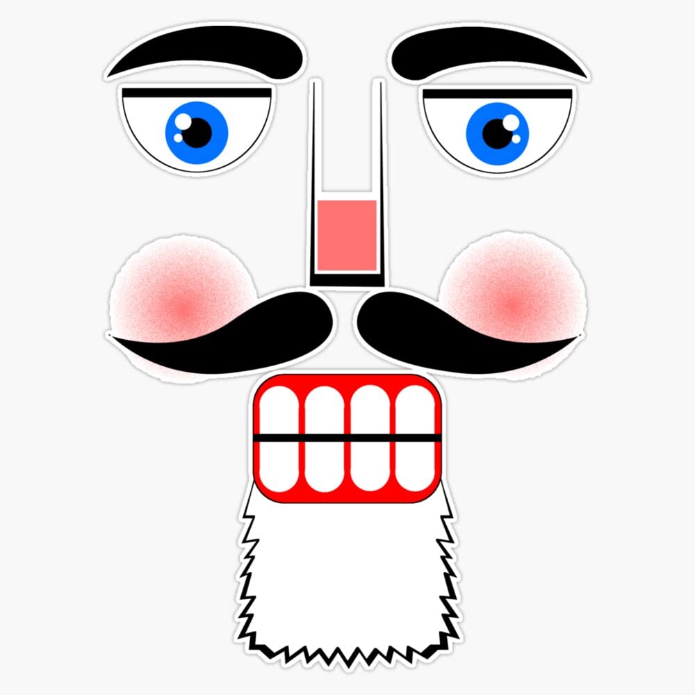 Amazon.com - The Nutcracker Face Sticker Sticker Decal Bumper Sticker ...