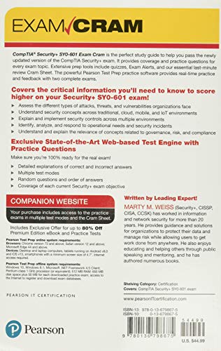 Snapklik.com : CompTIA Security+ SY0-601 Exam Cram