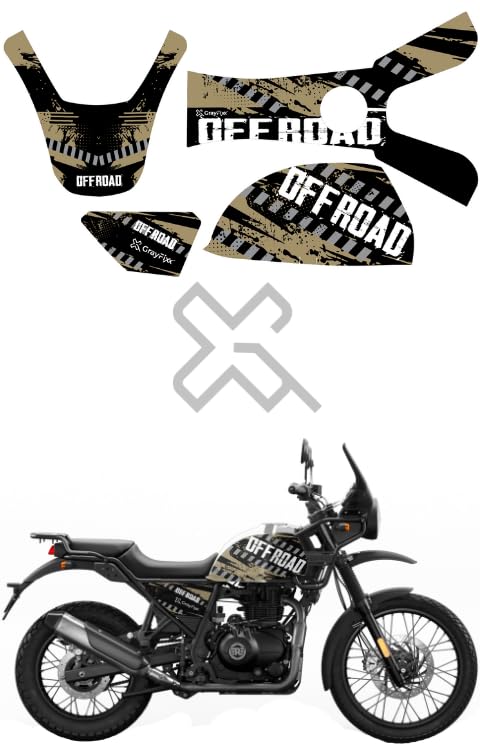 Grayfixx Off Road Edition Full Body Sticker for Himalayan 411 | Made in ...