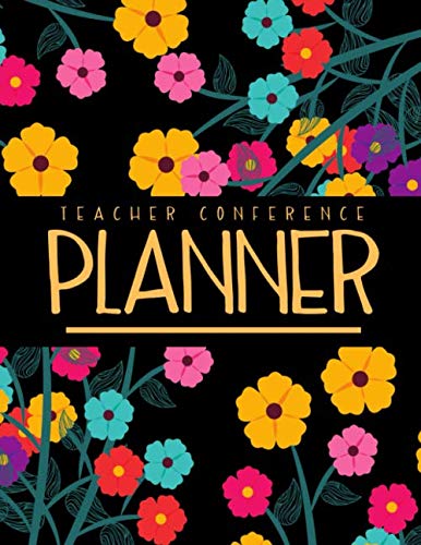 Teacher Conference Planner with Flower Cover: parent teacher conference ...