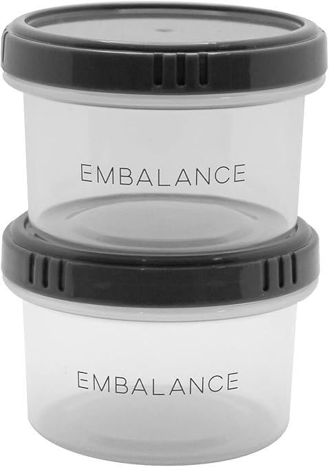 Amazon｜ウィルマックス(Wilmax) エンバランス(EMBALANCE) ラウンドコンテナ (丸型) XS 130ml グレー 2個セット T12211｜保存容器・キャニスター オンライン通販