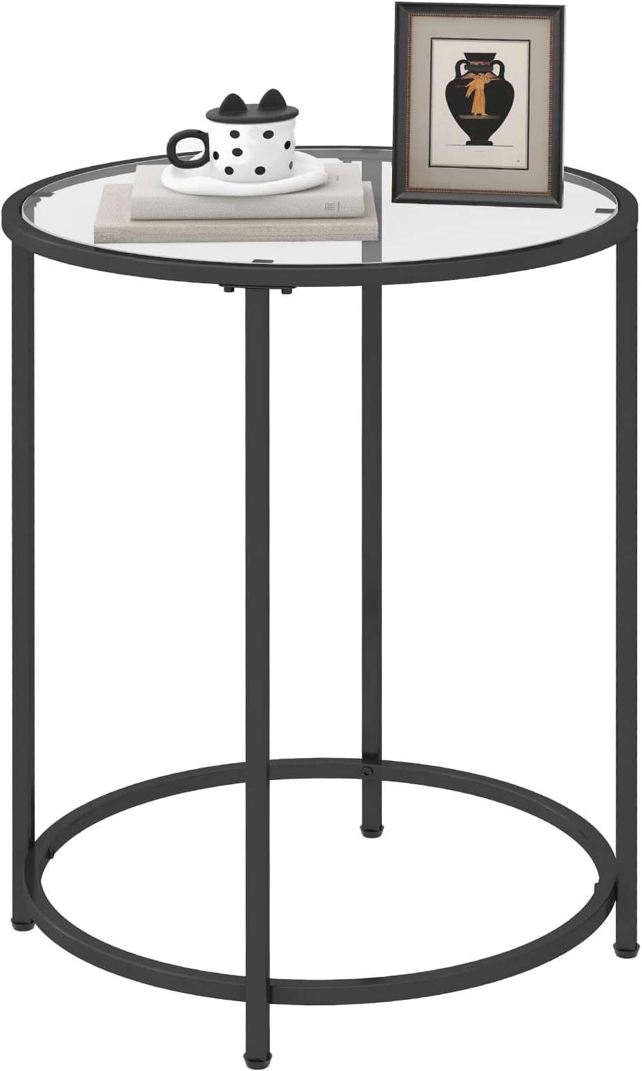 Amazon.com: Ergo Furnishings Elaine Side End Table, Silver : Home & Kitchen
