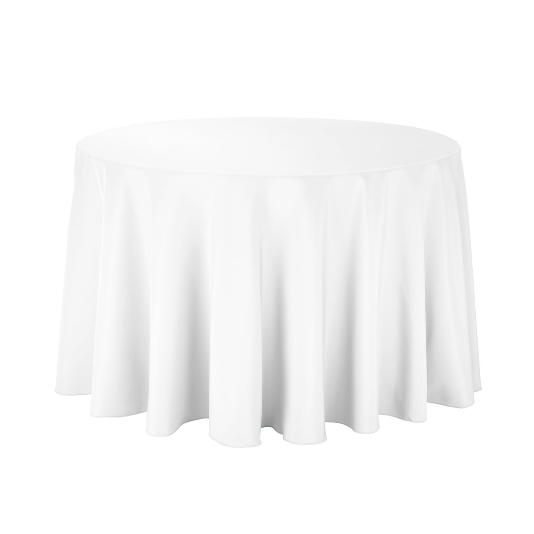 Amazon.com: Gee Di Moda Round Tablecloth - 108 Inch White Round Table ...