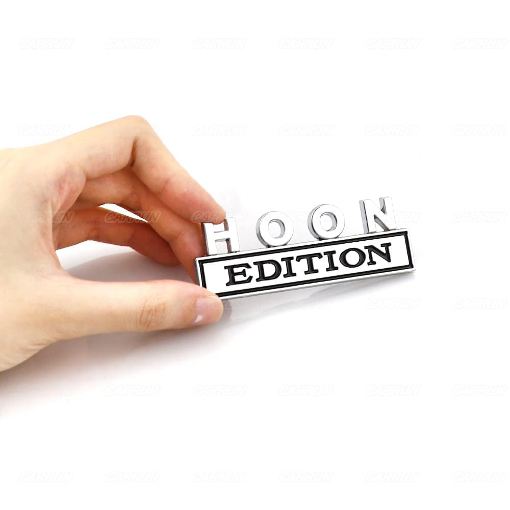 Snapklik.com : 2 Pcs Hoon Edition Emblem Car Side Rear Front Hood Trunk ...