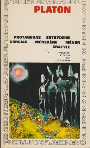 Amazon.com: Protagoras - Euthydeme - Gorgias - Ménexène - Ménon ...