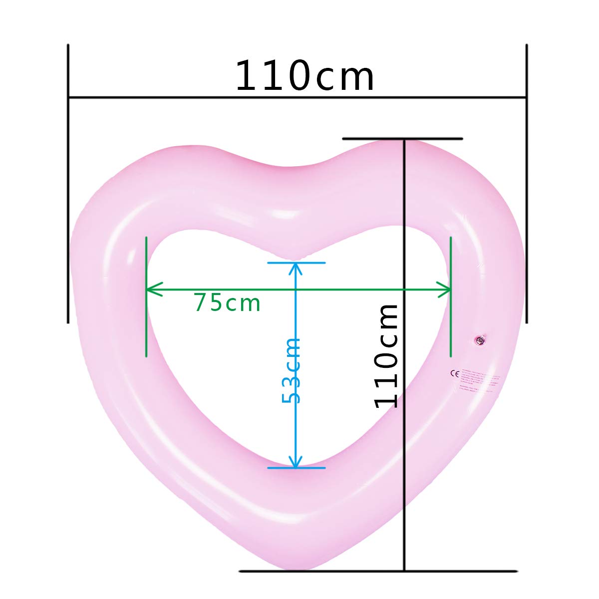 Snapklik.com : Pink Heart Float,Adult Heart Pool Floats, Water Fun ...