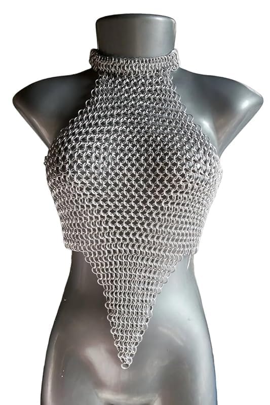 Amazon.com: Medieval-Inspired Aluminum Chainmail Lingerie, Cosplay ...