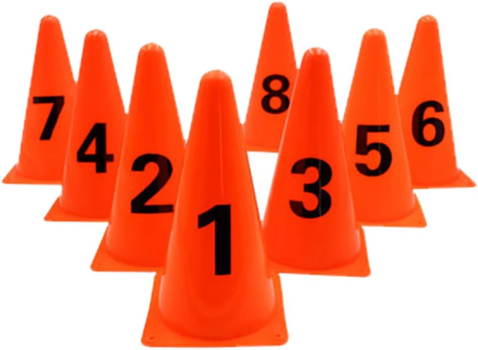9 Inch Plastic Traffic Marker Cones with Numbers 8 Philippines | Ubuy