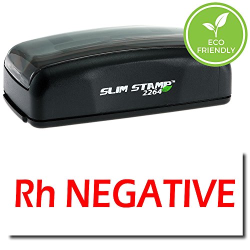 Amazon.com: Pre-Inked Rh Negative Stamp (Red Ink) : Office Products