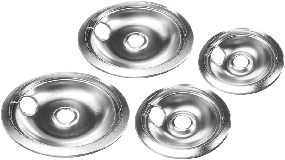 Amazon.com: Stainless Steel Reflector Bowls Universal Drip Pan Kits Gas ...