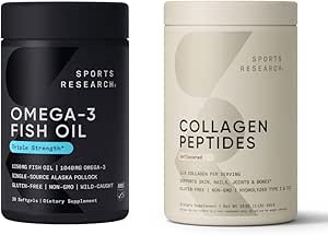 Amazon.com: Sports Research Triple Strength Omega 3 Fish Oil 1250mg Burpless Supplement with ...