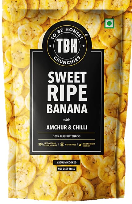 TBH-To Be Honest Sweet Ripe Banana Chips With Amchur & Chilli 120g ...