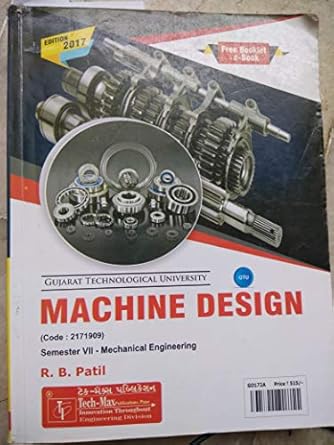 Amazon.in: Buy MACHINE DESIGN (GTU) 2017 [Paperback] R.B.PATIL Book ...