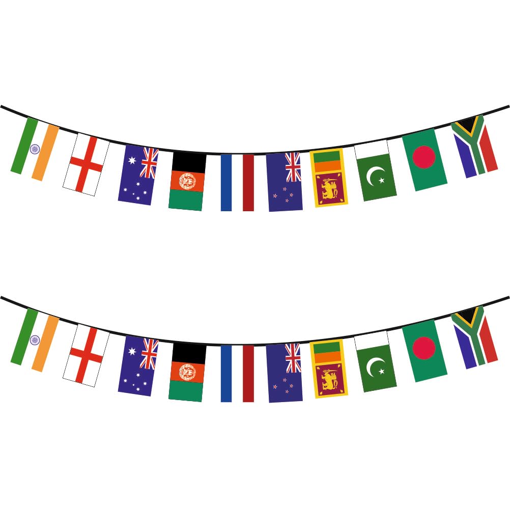 Party Baazaar Cricket World Cup Bunting Flags Banner | Country Flags ...
