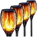4PCs Solar Torch Lights Outdoor, 43 inch 96 LED, Waterproof Landscape ...